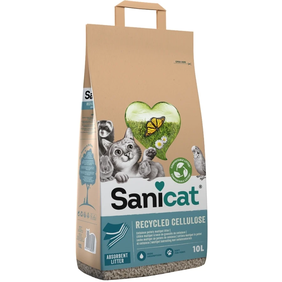 SANICAT Clean&Green upijajući biljni posip za kućne ljubimce, bez mirisa, 10L