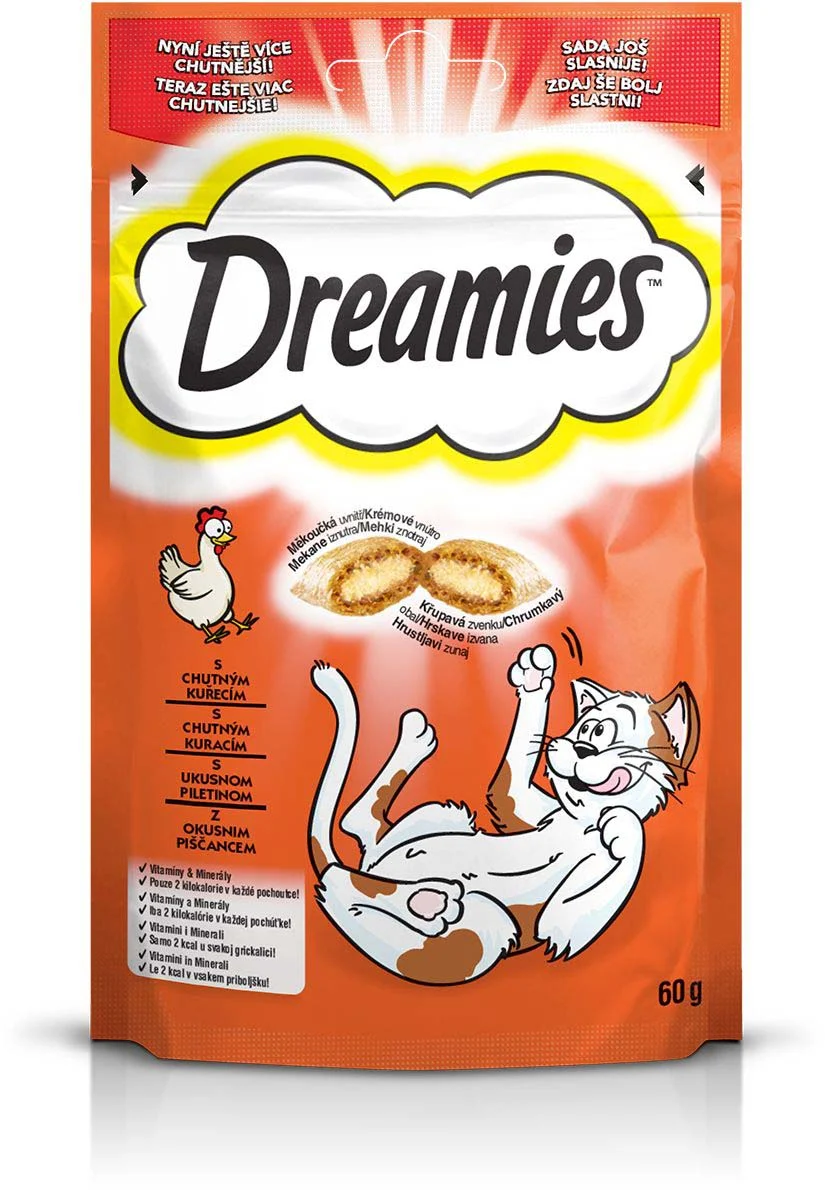 DREAMIES Poslastica za mačke s Piletinom, 60g