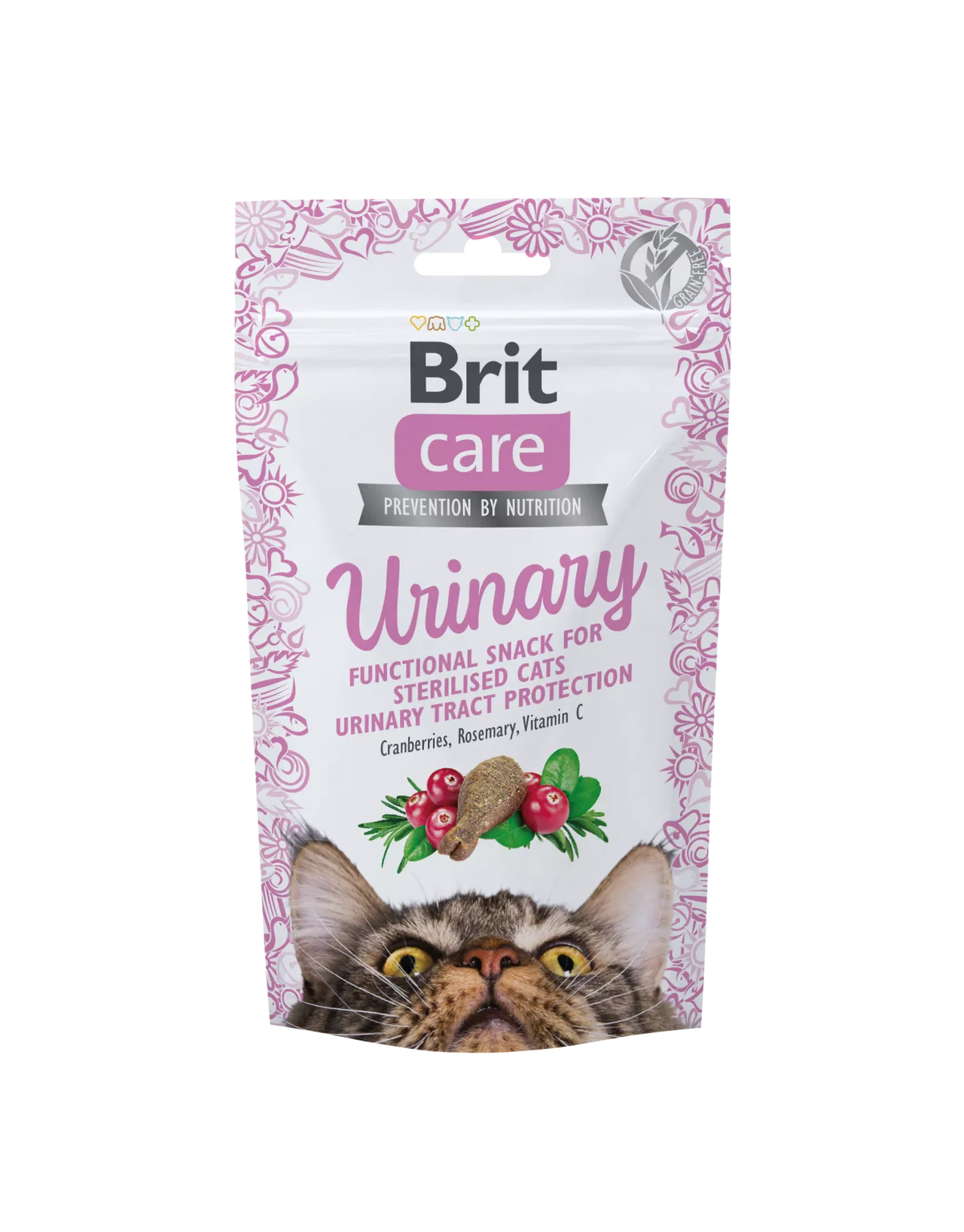 BRIT CARE Urinary, funkcionalna poslastica za sterilisane mačke, 50g