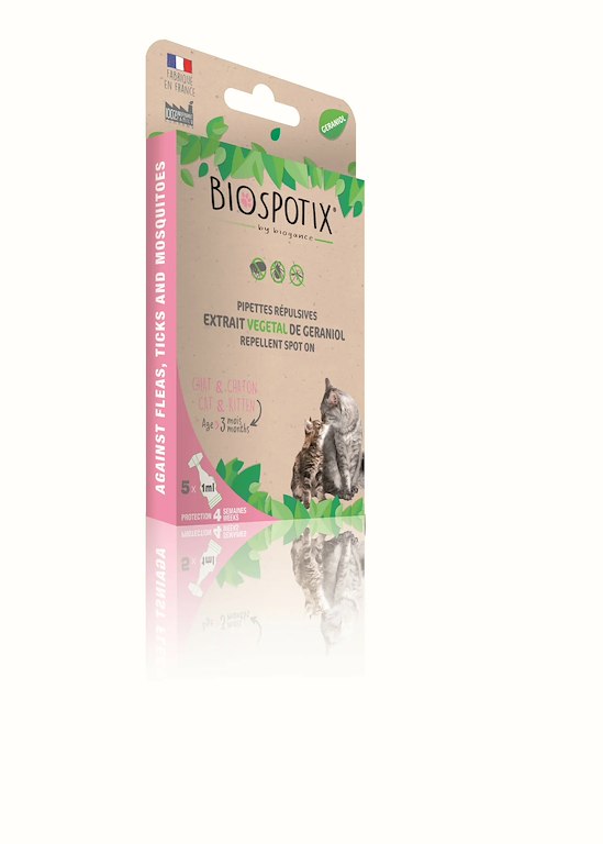 BIOSPOTIX Ampule SpotOn za mačke antiparazitske 5x1ml