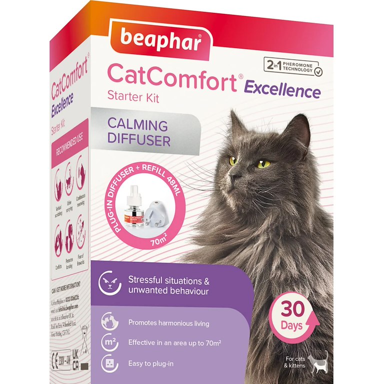 BEAPHAR Comfort Starter Kit difuzer i rastvor za mačke, prevencija stresa, 48ml