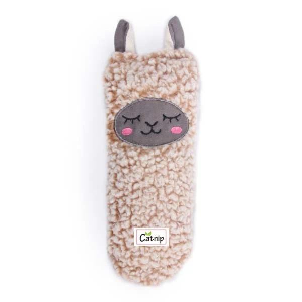 ALL4PAWS Socks Igračka za mačke Cuddler Lama, Bež, 24x8x3cm