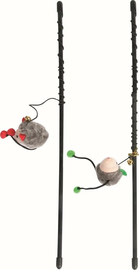 FLAMINGO Igračka za mačke Mahalica sa plišanim mišem 50cm