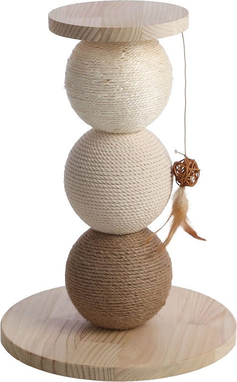 FLAMINGO Grebalica za mačke Snowie bež 47 cm