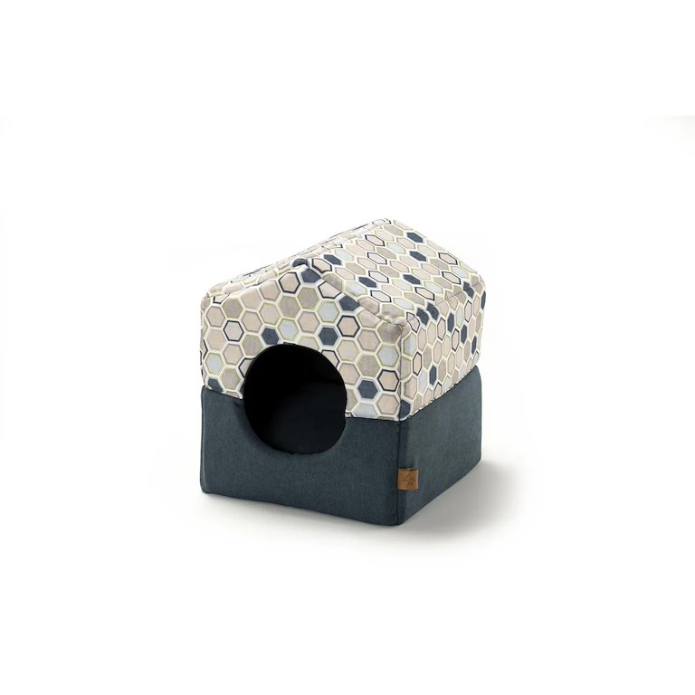 LEO PET Kućica za mačke 34X34X41, plava