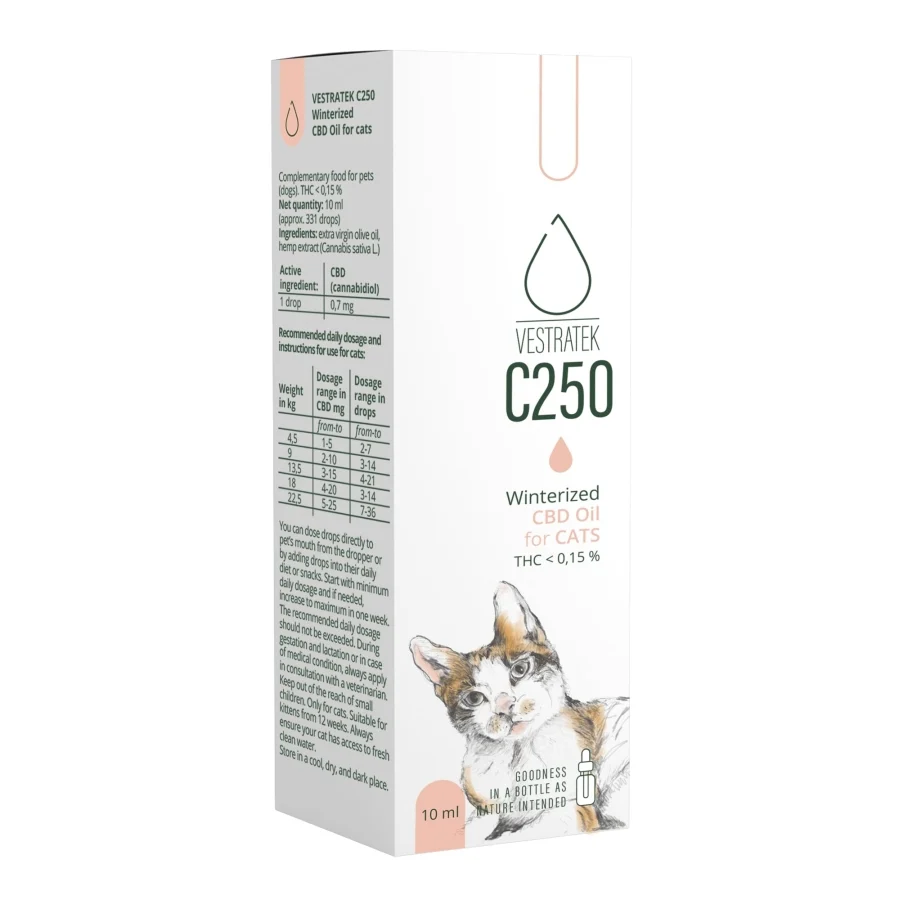 CBD (Vestratek) Ulje za mačke C250, 10ml