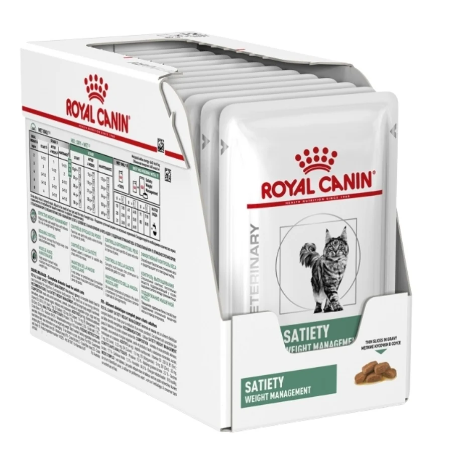 RC VetDiet Feline Satiety, regulacija telesne mase, 12x85g