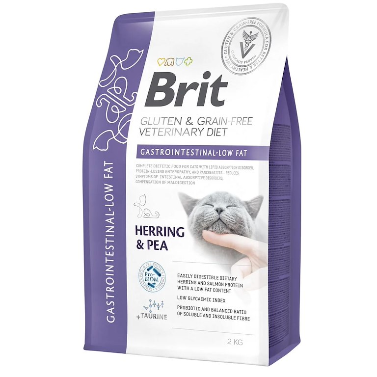 BRIT VD Cat Gastrointestinal Low fat, kod poremećaja varenja, bez žitarica