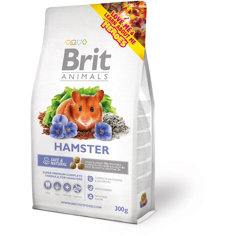 BRIT ANIMALS Hamster, peletirana hrana za hrčke