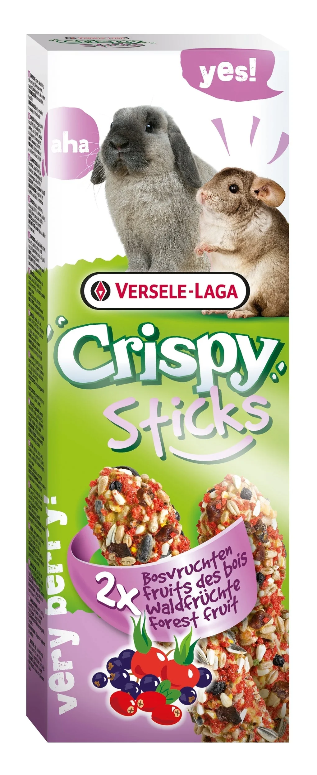 VERSELE LAGA Crispy Sticks, štapići za kuniće i činčile s bobicama, 2kom, 110g