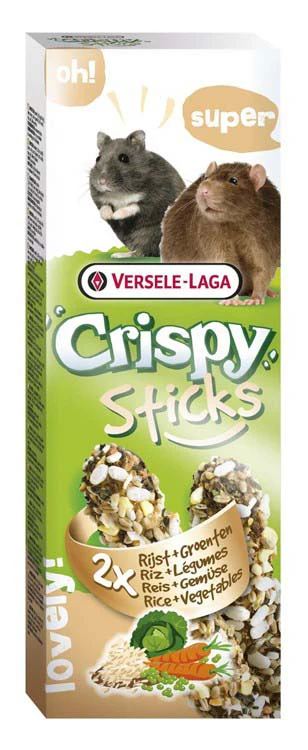 VERSELE LAGA Crispy Sticks, štapići za hrčke i pacove s pirinčem, 2kom, 110g