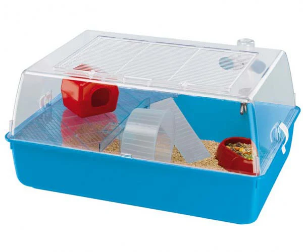FERPLAST Kavez za hrčke Mini Duna Hamster sa dnom raznih boja 55x39x27cm