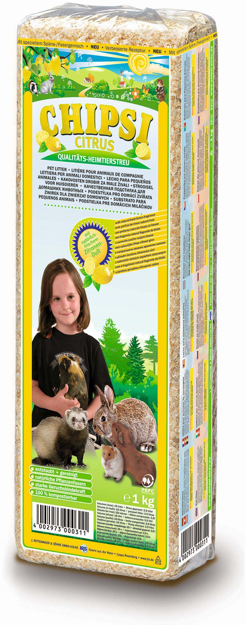 CHIPSI Piljevina za glodare Citrus s Limunom
