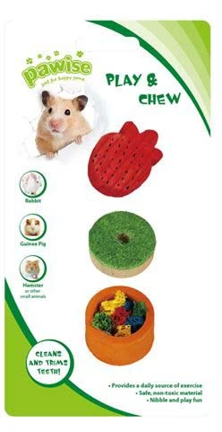 PAWISE Igračka za glodare Pretty Toys No1, od lufe