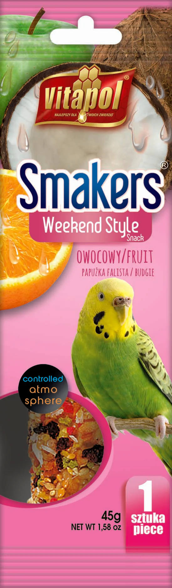 VITAPOL Smakers Weekend Štapići za tigrice Voće 1kom, 45g