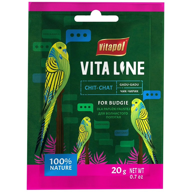 VITAPOL VitaLine Dodatak hrani za tigrice ChitChat 20g
