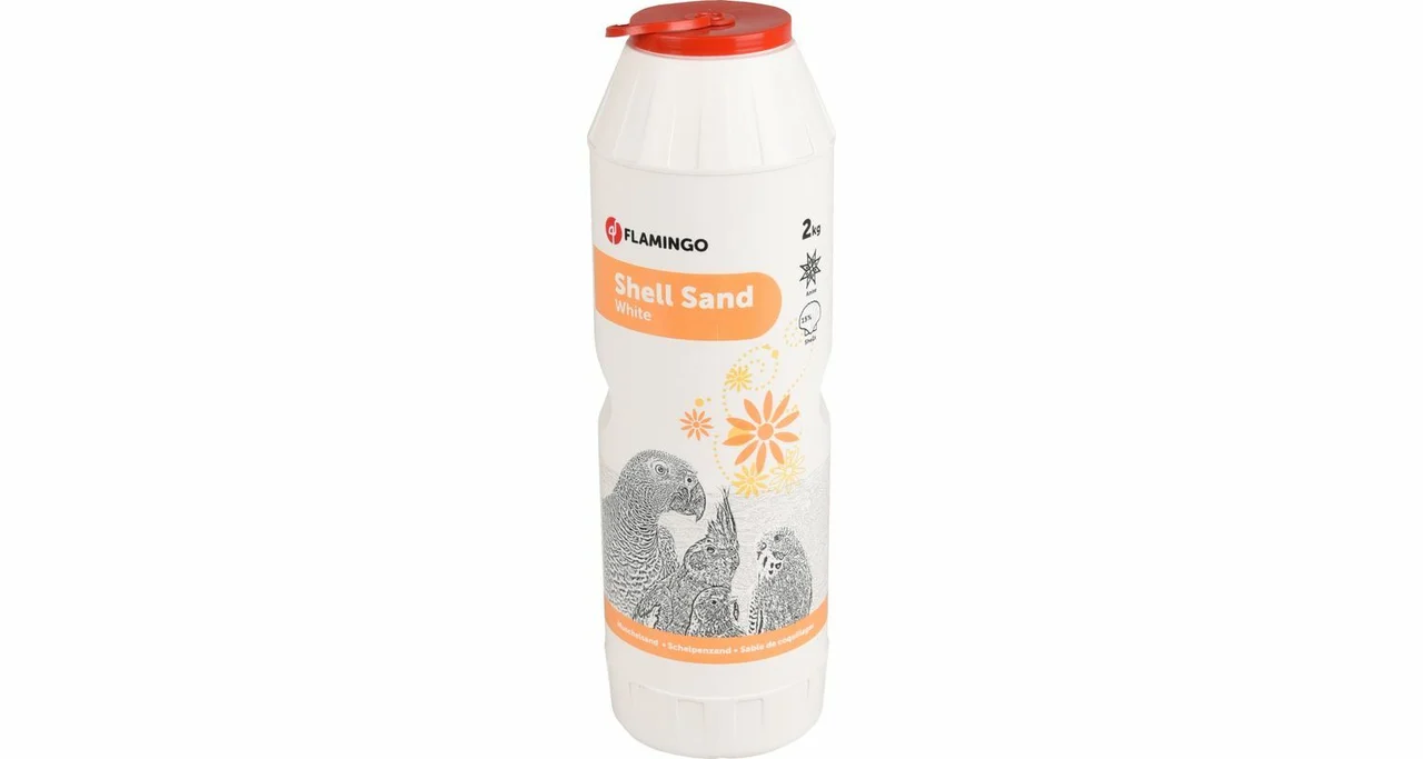 FLAMINGO Pesak za ptice sa školjkama (15%) i mirisom anisa, Beli 2kg