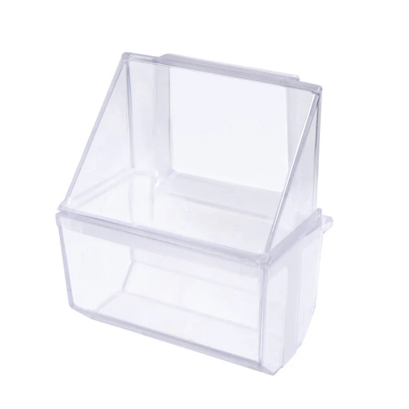IMAC Hranilica za ptice Simply plastična, providna 6,7x6,7x7,7cm