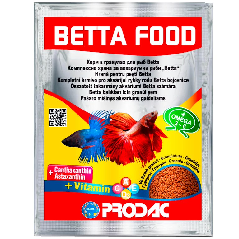 PRODAC Betta, hrana za ribice borce u granulama, 12g