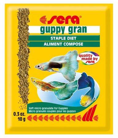 SERA Guppy Gran hrana za gupike i živorotke u granulama, kesica 10g