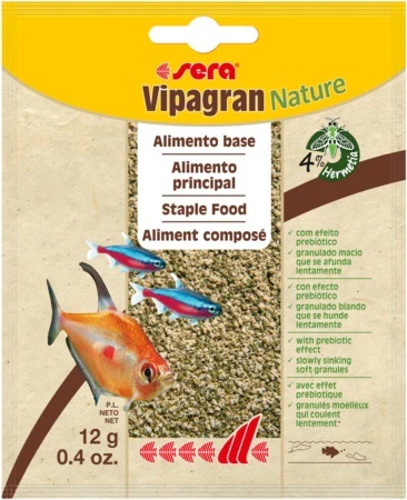 SERA Vipagran Nature hrana za ukrasne ribice u plutajućim granulama, kesica 12g