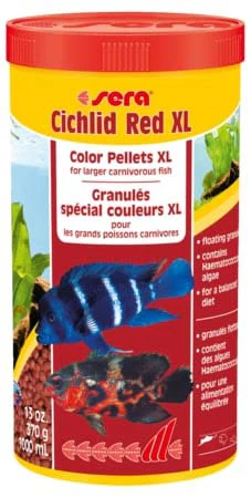 SERA Cichlid Red XL hrana za veće ciklide mesojede, u granulama 330g/1000ml