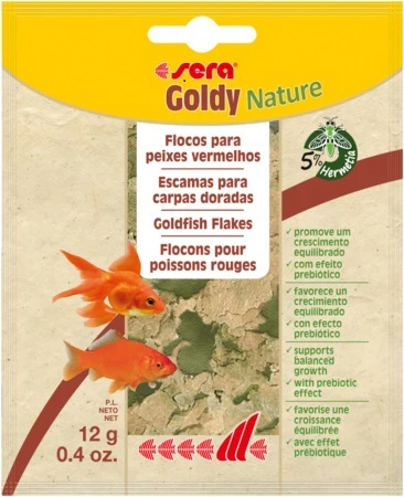 SERA Goldy hrana za zlatne ribice sa spirulinom u listićima, kesica 12g