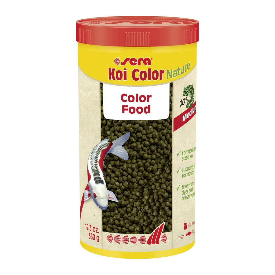 SERA Koi Color Medium Nature hrana za šarane za intenzivnu boju 350g/1L