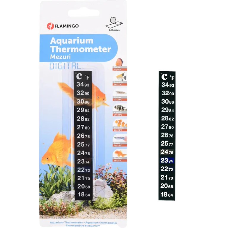FLAMINGO Termometar za akvarijum, digitalni 12cm
