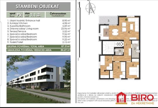 Stan,Novi Sad,Veternik,kv: 77.00, ID: 1010952