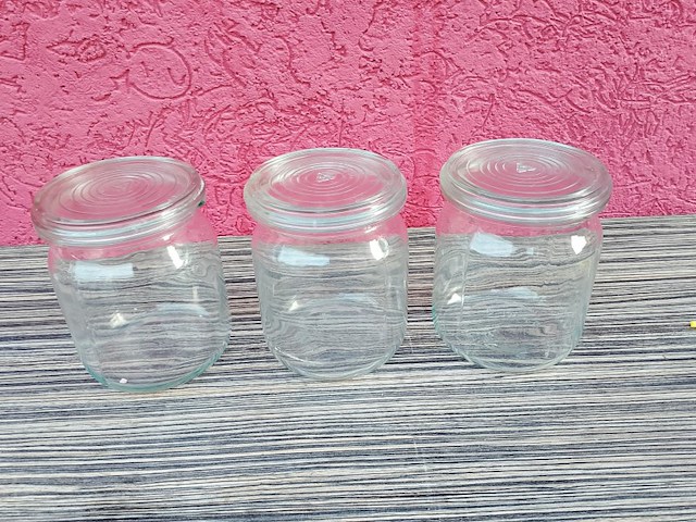 Staklene tegle / posude za začine /3 komada