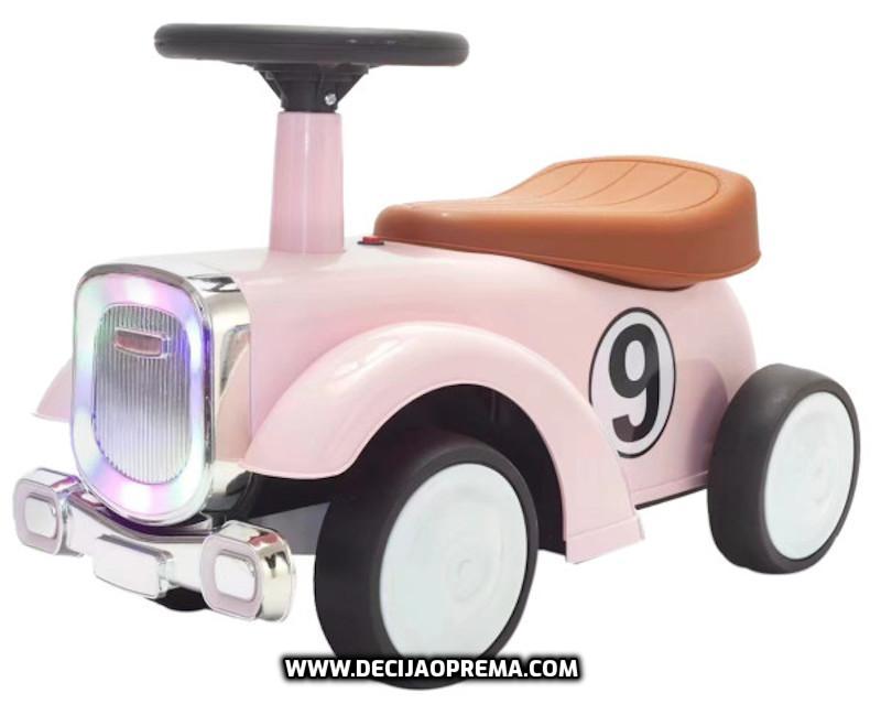 Guralica Retro Car za decu Roza