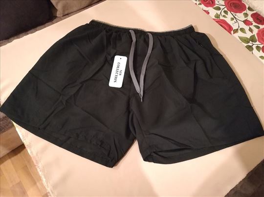 Odlican muski sorts sa postavom Fashion Crni 3XL