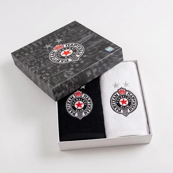 FK Partizan – Set 2 Peškira sa Vezenim Grbom