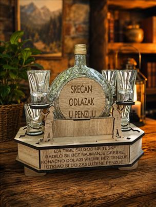 Poklon Set Mini Bar Za Odlazak u Penziju