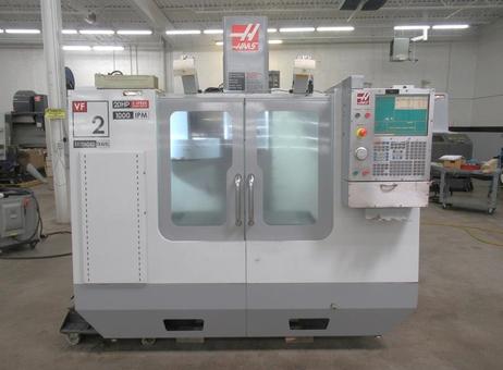 Haas VF2YT 2009 са продуженим ходом Y осе, витлом за струготину, крутим навојањем, мењачем са 2 брзине, 7500 обр/мин, 20 ATC