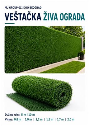 Veštačka trava i paneli za ogradu