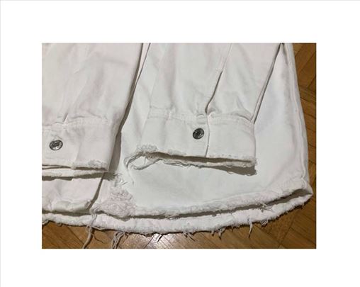 Zara velika bela teksas košulja (oversize)