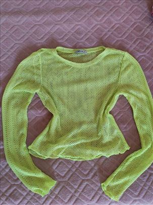 Zelena rupičasta bluza