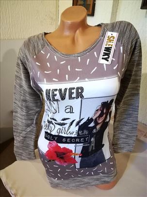 Odlican ženski pamučni duks Shewky bež xl, m