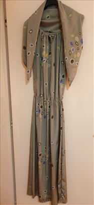 Max Mara - svilena haljina sa ešarpom made Italy