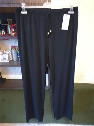 Odlicne ženske pantalone za punije Tonda crne XXL
