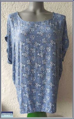 Piaza Italia Women plava bluza sa belim - l