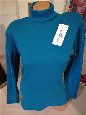 Kvalitetna ženska pamučna rolka Moda plava XL