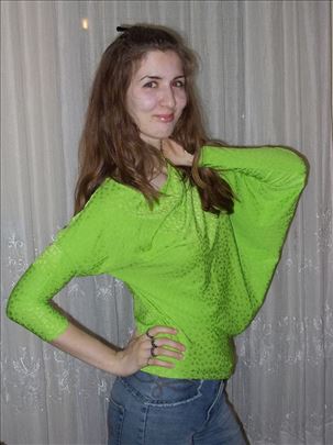 Disco bluza drečavo zelene boje