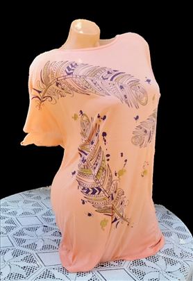 Tunika - bluza, boje kajsije, veći broj