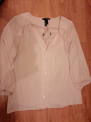 Košulja H&M bebi roze svečana til