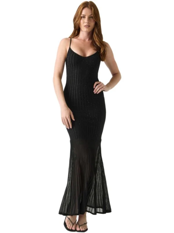 Guess - Crna maxi haljina na bretele