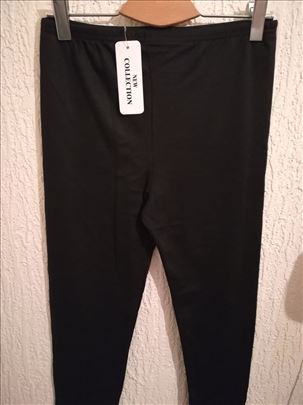 Kvalitetne zenske pamucne helanke Step Crne 3XL