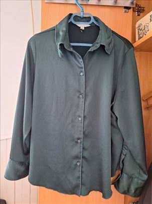 Košulja H&M, veličina XL - tamno zelena boja